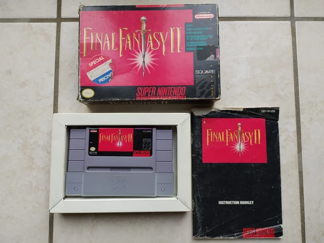 FINAL FANTASY 2 II Super Nintendo SNES US Complet EUR 150,00 - PicClick FR