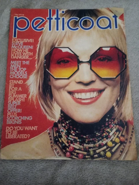 PETTICOAT MAGAZINE MAY 1971 Steve McQueen Teen 1970s Fashion TEENAGE ...