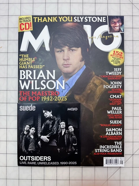MOJO UK MAGAZINE - September 2025 - Free 15 Track Suede Outsiders Album £11.09 - PicClick UK