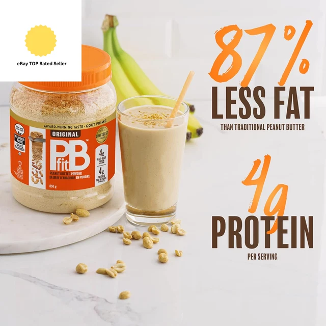 PEANUT BUTTER POWDER - 87% Less Fat, 4G Protein, Natural Gluten Free ...