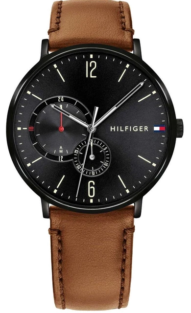 MONTRE HOMME TOMMY Hilfiger Brooklyn 1791510 Cuir marron bracelet EUR ...