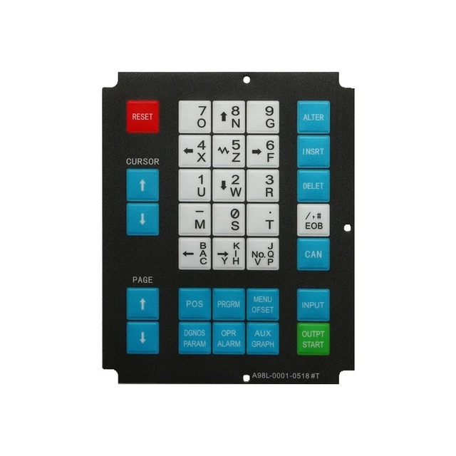 FOR FANUC 7 Keypad A98L-0001-0519 Membrane Keysheet Keyboard ...