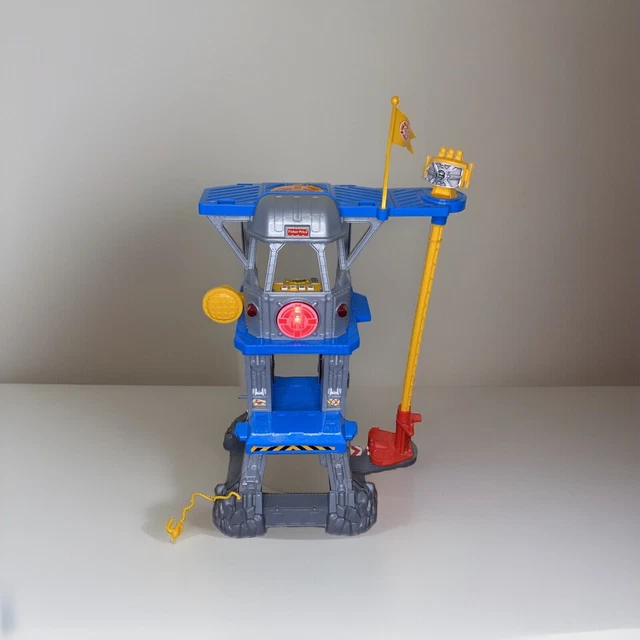 FISHER PRICE RESCUE Heroes Command Center Tower & Figure Lot. Rare ...