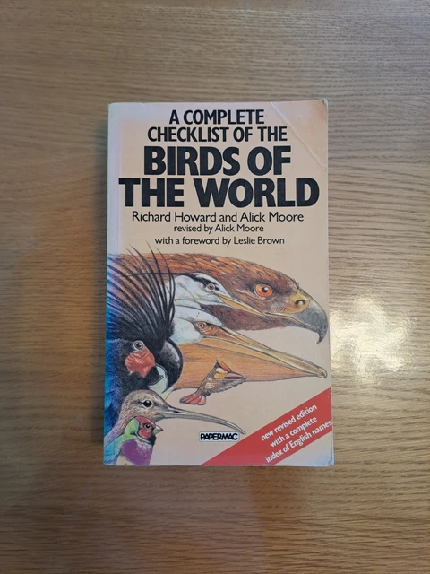 A COMPLETE CHECKLIST of The Birds of The World - Richard Howard - New ...