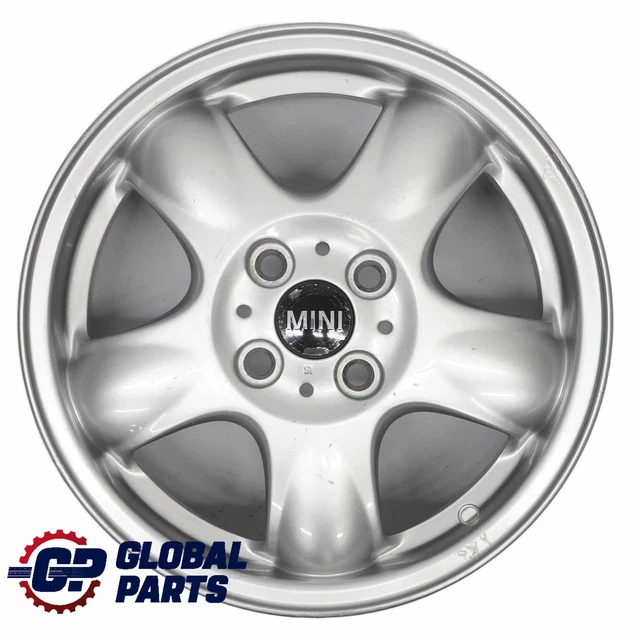 MINI COOPER ONE R50 R55 R56 Silver Wheel Alloy Rim 15" 5,5J 5-Start ...