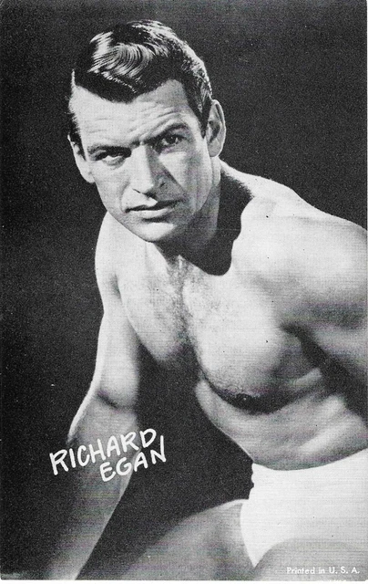EXHIBIT CO. ARCADE ACTOR CARD 1960's RICHARD EGAN!! RARE, POPULAR CARD ...