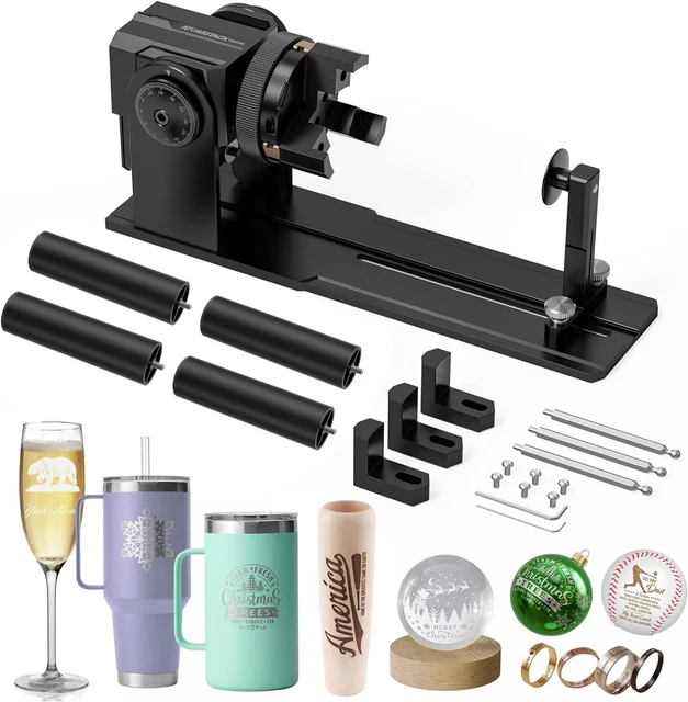 ATOMSTACK MAKER R1 V2 Laser Rotary Roller Jaw Chuck Für Zylindrischer ...