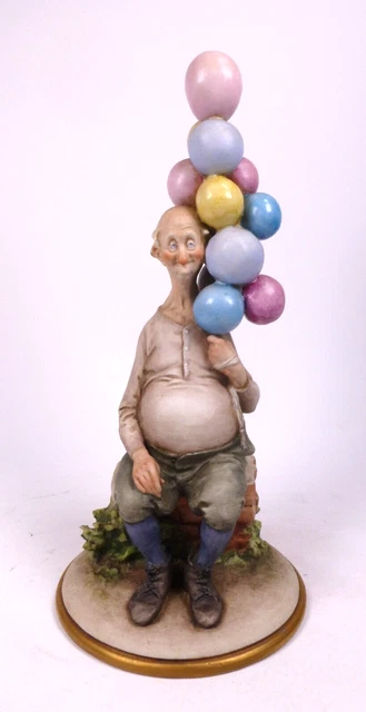 RARE CAPODIMONTE GIUSEPPE CAPPE FIGURE "THE BALLOON MAN" c.1964 £250.00 ...