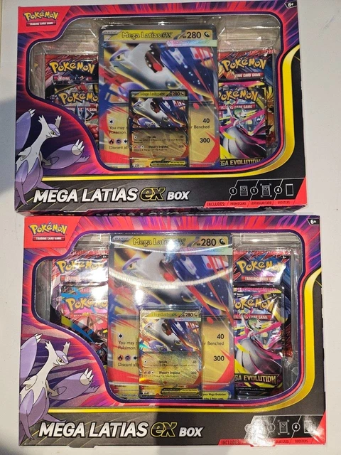2X POKEMON TCG Mega Evolution Mega Latios EX Box - Sealed - In Hand £58 ...