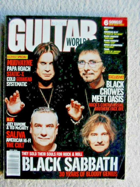 BLACK SABBATH OZZY Osbourne Tony Iommi Bill Ward Guitar Magazine Rock ...