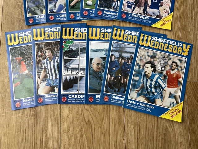 SHEFFIELD WEDNESDAY FOOTBALL Programmes 1983-1984 Season £9.99 ...