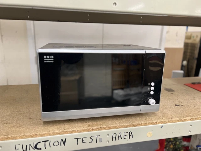 RNIB DK191RE TALKING Microwave Silver Black Rotary Dial 25L 900W CS BD1 ...