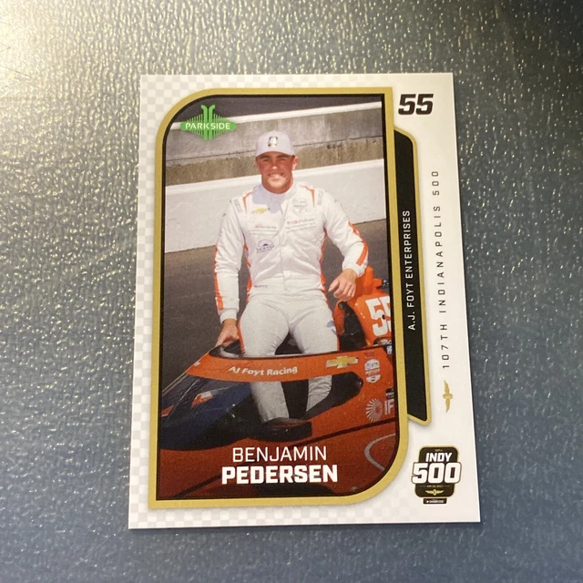 2024 PARKSIDE NTT Indy Car Racing Card BENJAMIN PEDERSEN Indy 500 EUR 1 ...
