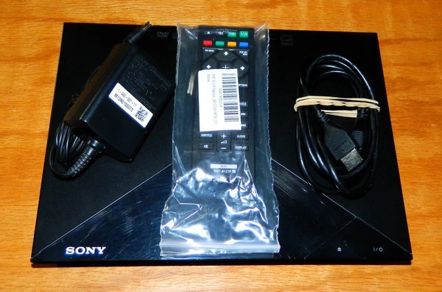SONY BDP-S3200 BLU-RAY Disc/DVD Player WiFi Streaming w/ Remote Power ...