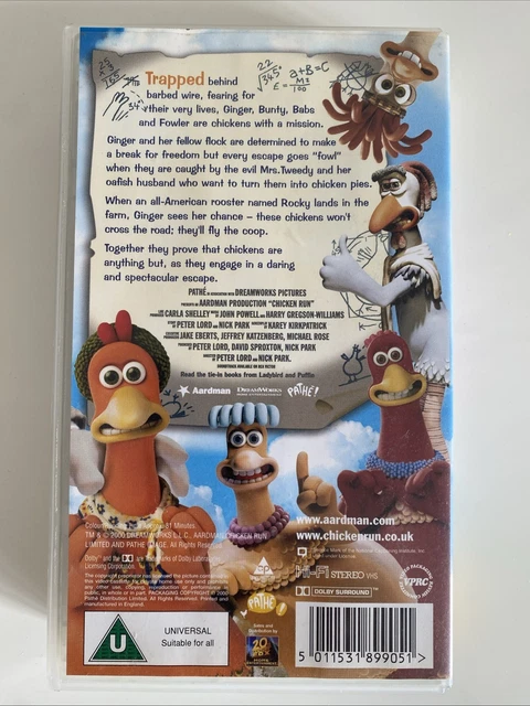 RETRO CHICKEN RUN (VHS/SUR, 2000) Movie Dreamworks Animated £3.32 ...