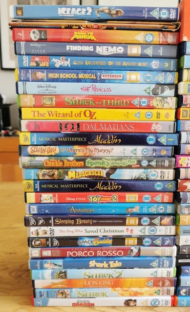 LARGE DISNEY, CHILDREN'S, Family, Kids DVD's Job Lot 76 Titles £15.20 - PicClick UK