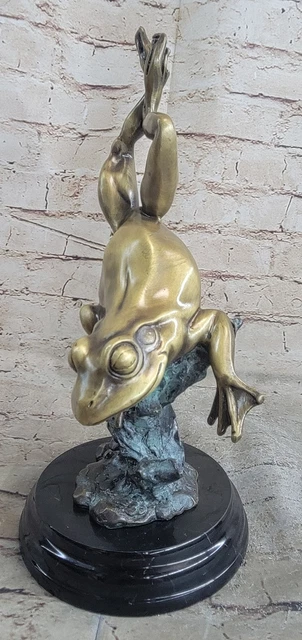 VIENNA BRONZE FROG Frogman Museum Quality HotCast Masterpiece Gilt ...