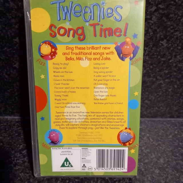TWEENIES SONG TIME with 23 Brilliant songs VHS Cassette (1999) £3.99 ...