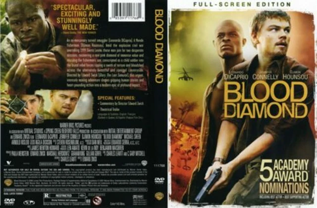 BLOOD DIAMOND DVD Leonardo DiCaprio (Region 1) 2007 Free UK P&P Fast ...