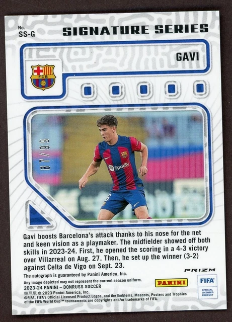 2023-24 DONRUSS SOCCER Signature Series Blu Gavi AUTO 87/99 EUR 0,92 ...