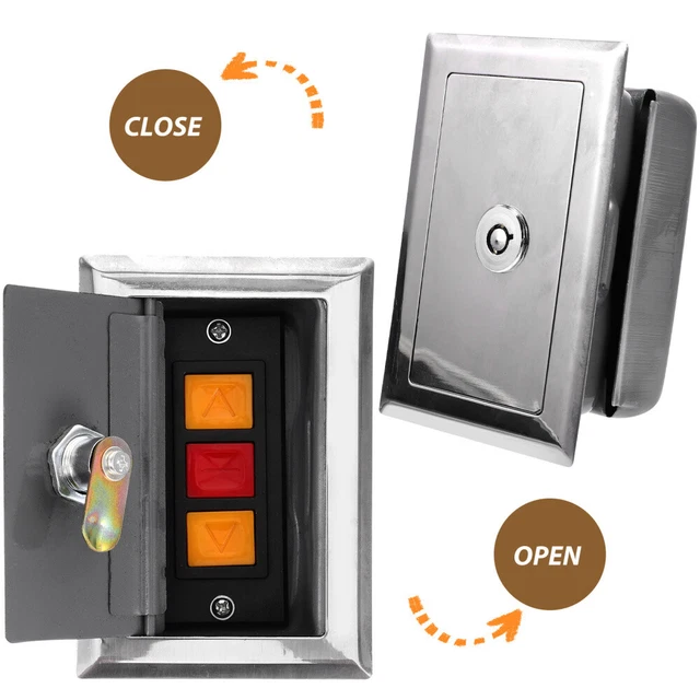 ROLLING SHUTTER DOOR Switch Box Plastic Push Button Momentary £12.98 ...