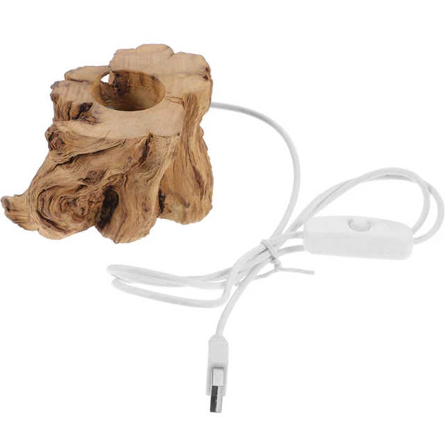 STUMP DESIGN LIGHT Pedestal USB Ball Display Base Crystal Ball Stand ...