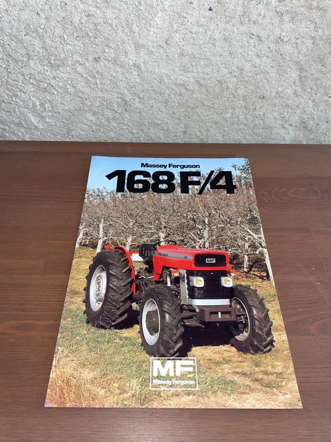 BROCHURE PROSPEKT PROSPECTUS TRACTEUR MASSEY FERGUSON 168F/4 tractor-traktor-ih EUR 9,99 ...