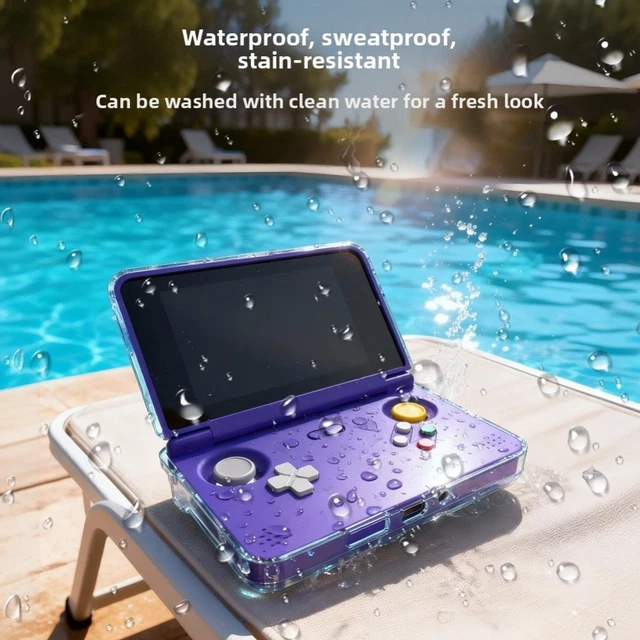 FOR RETROID POCKET Flip 2 Shockproof Protective PC Case with Button ...
