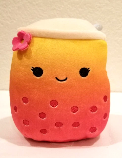 SQUISHMALLOWS BUBBLE TEA Boba Drink 5" Bergit Plush Toy Brand New w ...