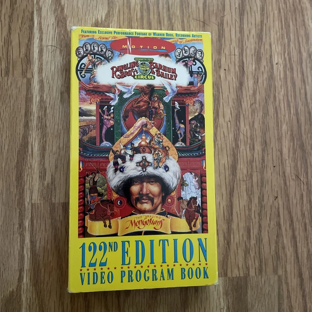 1992 RINGLING BROTHERS Barnum & Bailey Circus VHS 122nd Edition Video ...