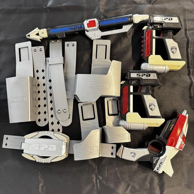 POWER RANGERS S.P.D. Dekaranger DX Morpher Weapon 4p set BANDAI Japón ...