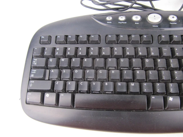 LOGITECH INTERNET PRO Keyboard Wired Ps2 Ps/2 Y-Sz49-B 867449-0403 ...