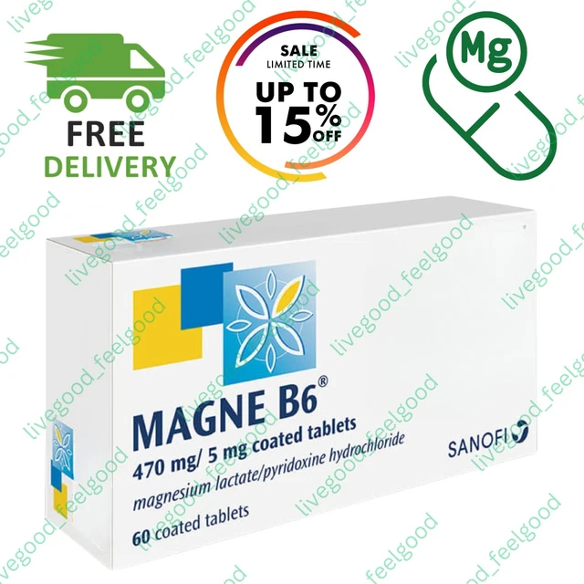 MAGNE B6 MAGNESIUM Deficiency Supplement Sore Muscles Relieve Improve ...