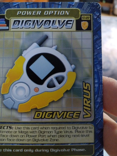 DIGIMON DIGIVICE VIRUS Power Option Digivolve Card # St-122 $20.50 ...