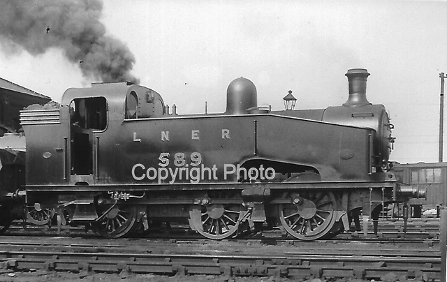 2 Bandw Photos Lner J 50 Class 0 6 0ts Nos 589 And 3229 At Doncaster £249 Picclick Uk