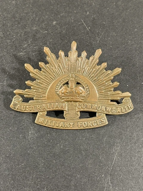 WW1 AUSTRALIAN COMMONWEALTH Military Forces Slouch Cap Badge £20.00 ...