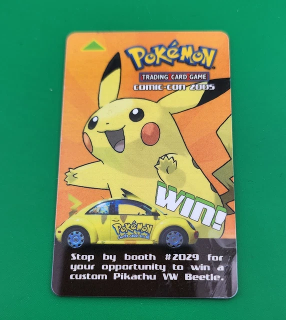 POKÉMON COMIC-CON 2005 Key Card SDCC Pikachu VW, Hotel Room Door Key ...