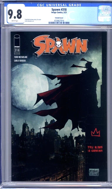 SPAWN #318 CARLO Barberi variante Todd McFarlane 1er imprimé CGC 9,8 ...