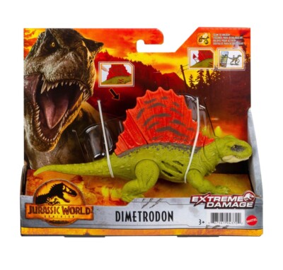 JURASSIC WORLD DOMINION Extreme Damage Dimetrodon Dinosaur Action ...