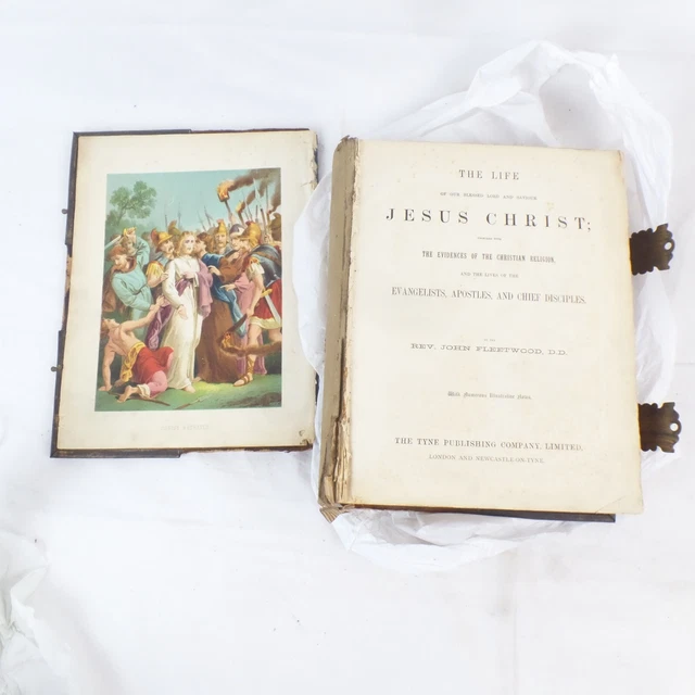 VINTAGE FLEETWOODS LIFE OF JESUS CHRIST Metal Edging Metal Clips £9.95 ...