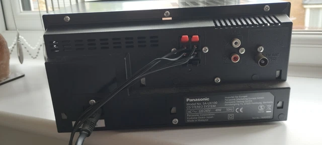 PANASONIC SA-UX100 BLUETOOTH Stereo System CD Radio With USB Input NO ...