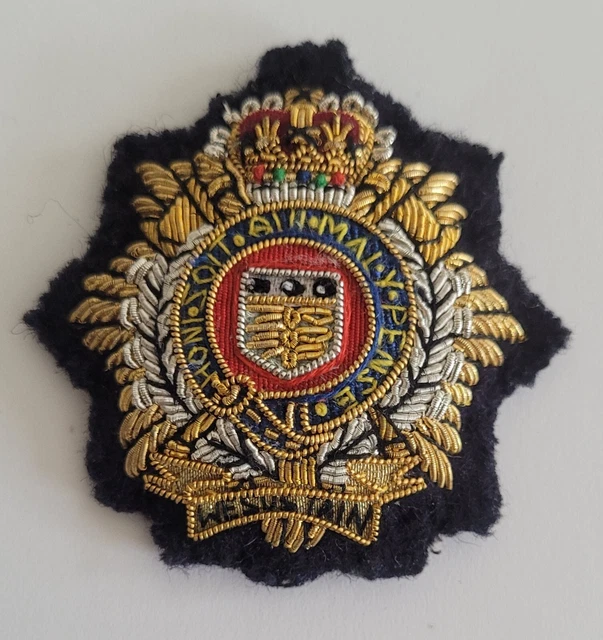 ROYAL LOGISTICS CORPS Cap Badge RLC Officers Beret Embroidered Bullion ...