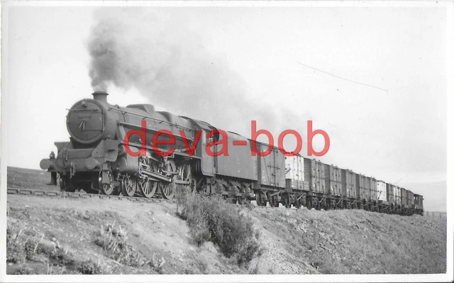 RAILWAY PHOTO LMS Black 5 5230 Shap 1938 Stanier 4-6-0 Loco Down Goods ...