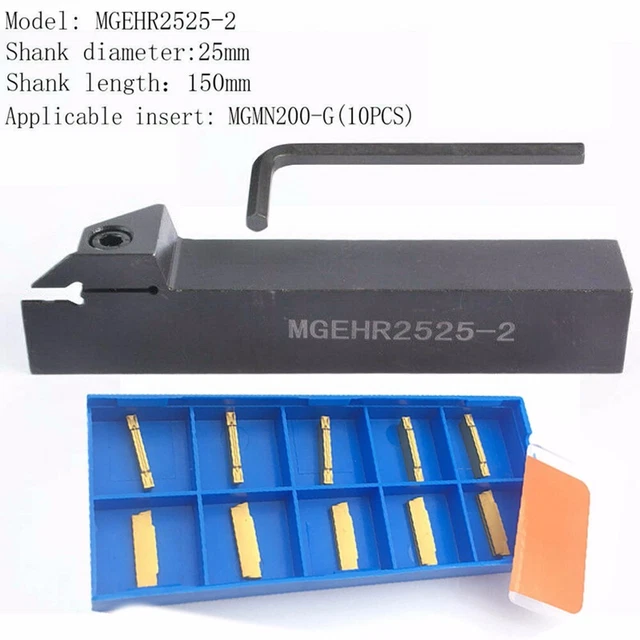 PORTE-OUTILS PREMIUM MGEHR25252 pour rainure et coupe à tolérance serrée EUR 55,55 - PicClick FR