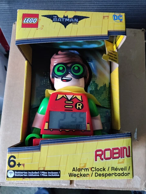 LEGO 9009358 THE BATMAN MOVIE ROBIN Figure Alarm Clock New Sealed £25. ...