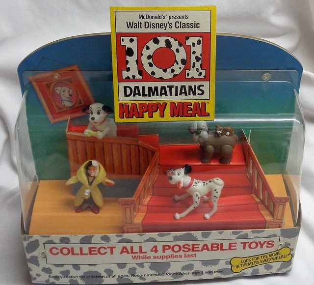 1991 WALT DISNEY'S 101 Dalmatians McDonald's Happy Meal Retail Counter ...