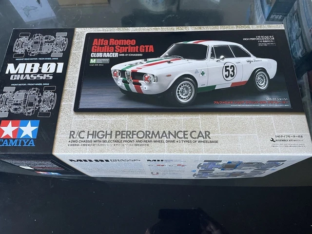 TAMIYA 58732 ALFA Romeo Giulia Sprint GTA MB-01 R/C Car Kit Including ...