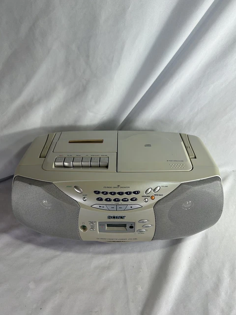 RARE SONY CFD-S36L Mega Bass Retro Vintage CD Radio Cassette Recorder ...