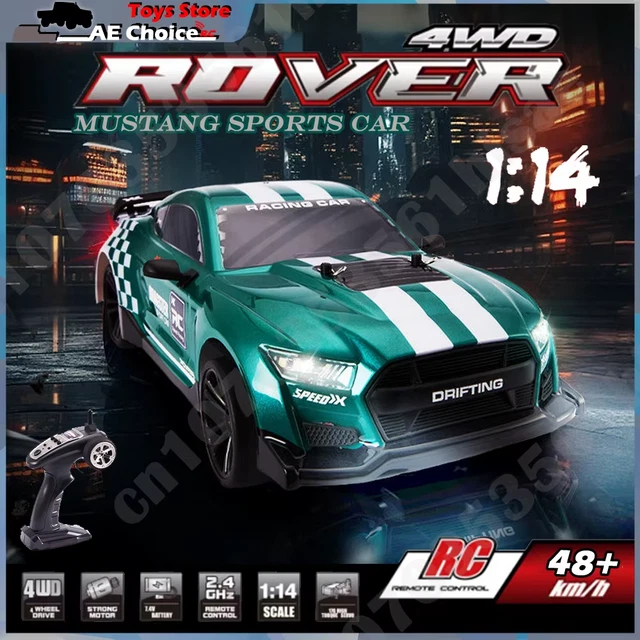 1/14 SCALE FORD Mustang RC Drift Car - High-Speed 4WD Remote Control ...