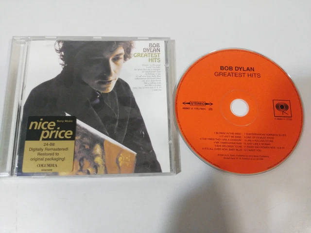 BOB DYLAN GREATEST Hits CD CBS 24 Hits Remastered Et Restored Columbia ...